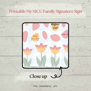 Neonatal Intensive Care Unit Printable My NICU Family Certificate Sign ...