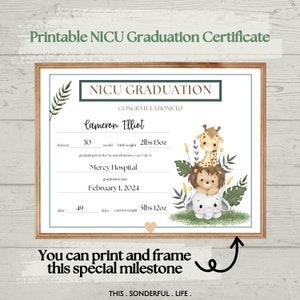 Personalized NICU Neonatal Intensive Care Unit Graduate Graduation ...