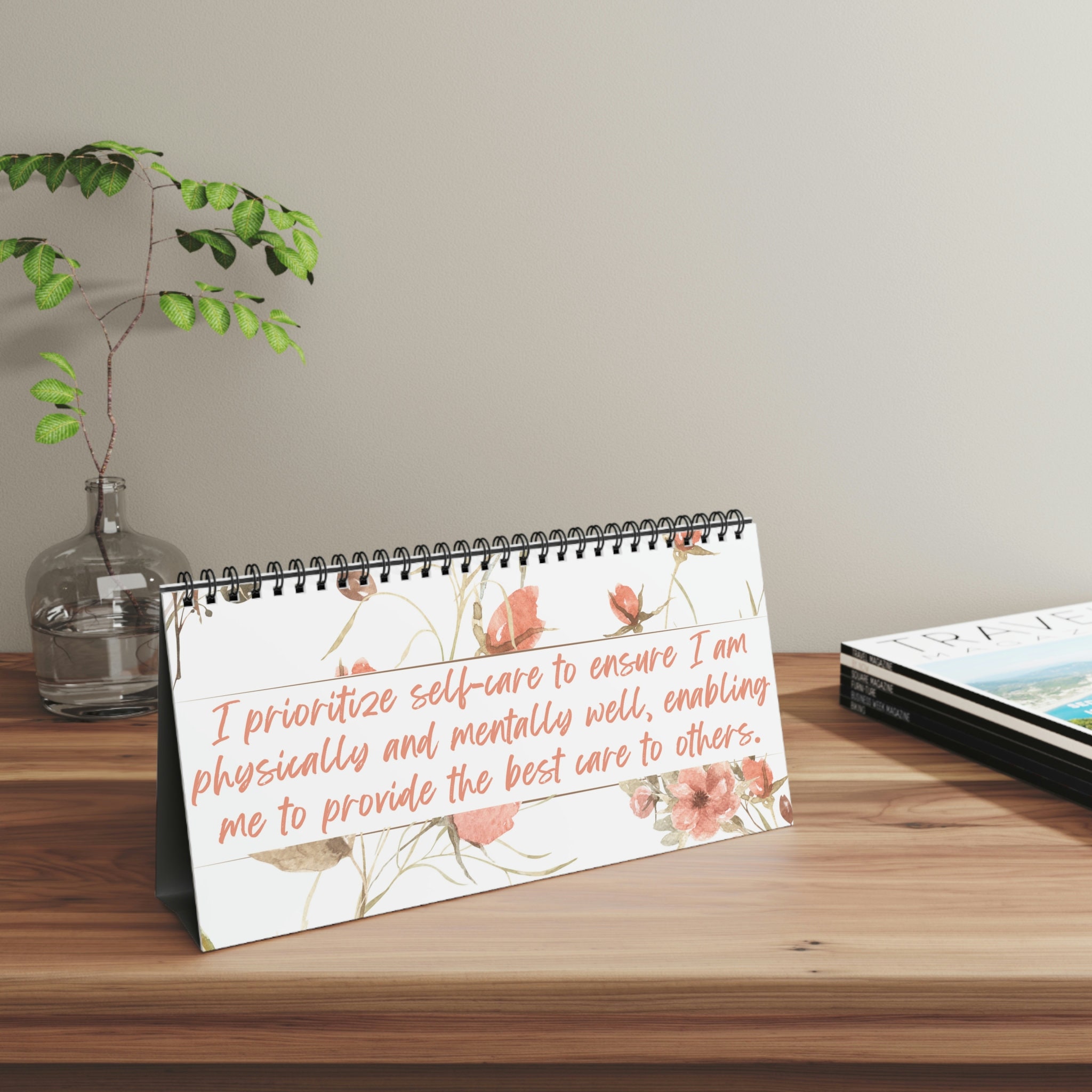 Nurse Affirmations Desk Display / 12 Pages of Uplifting - Etsy
