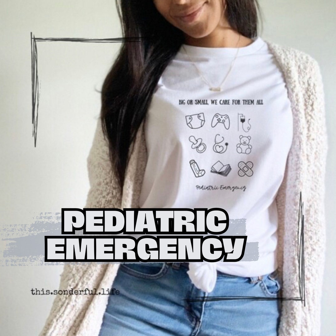 Pediatric Emergency ER T-shirt Pedi Peds PICU Nurse RN Trauma Triage ...