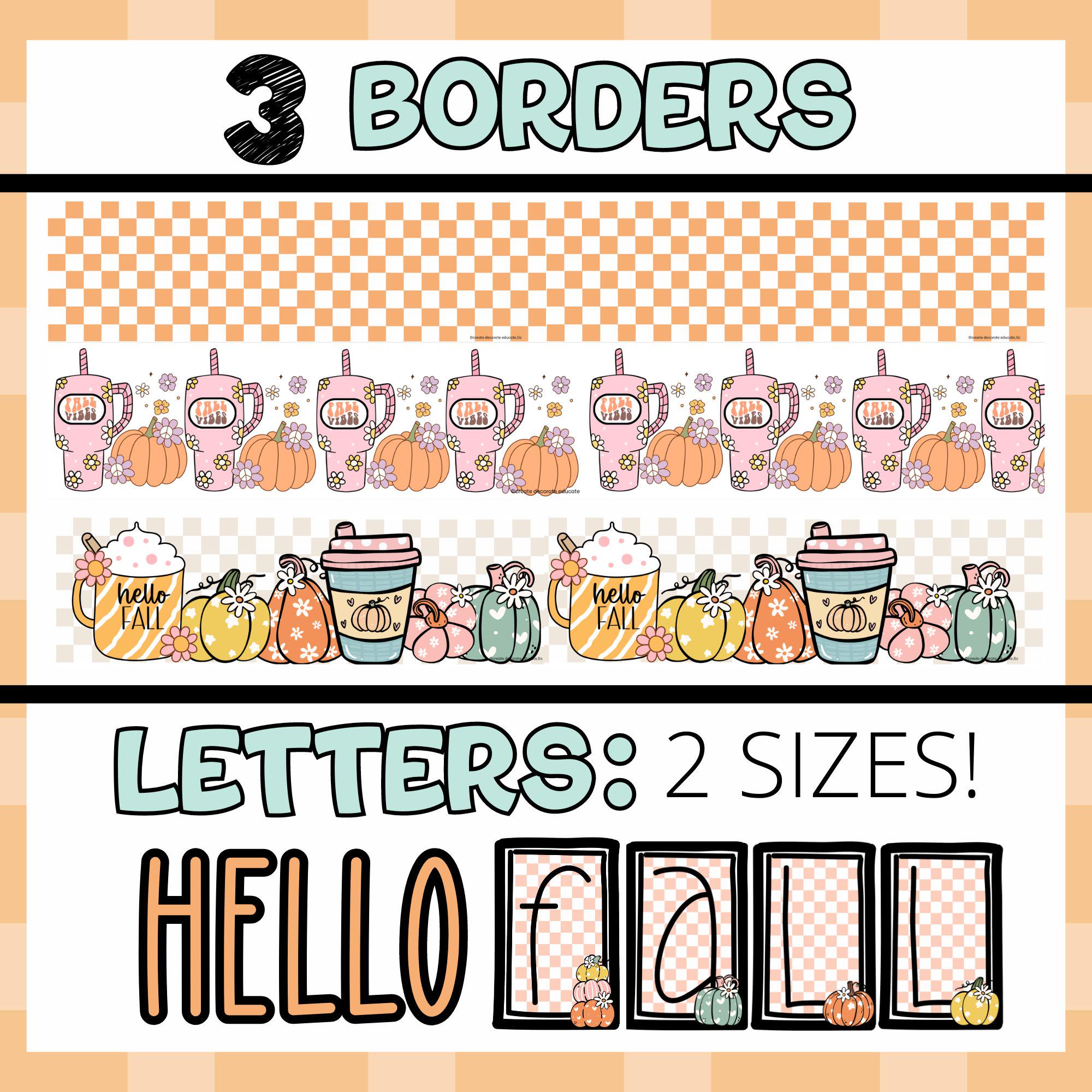 Pastel Fall Bulletin Board-elementary-kindergarten Classroom Decor ...