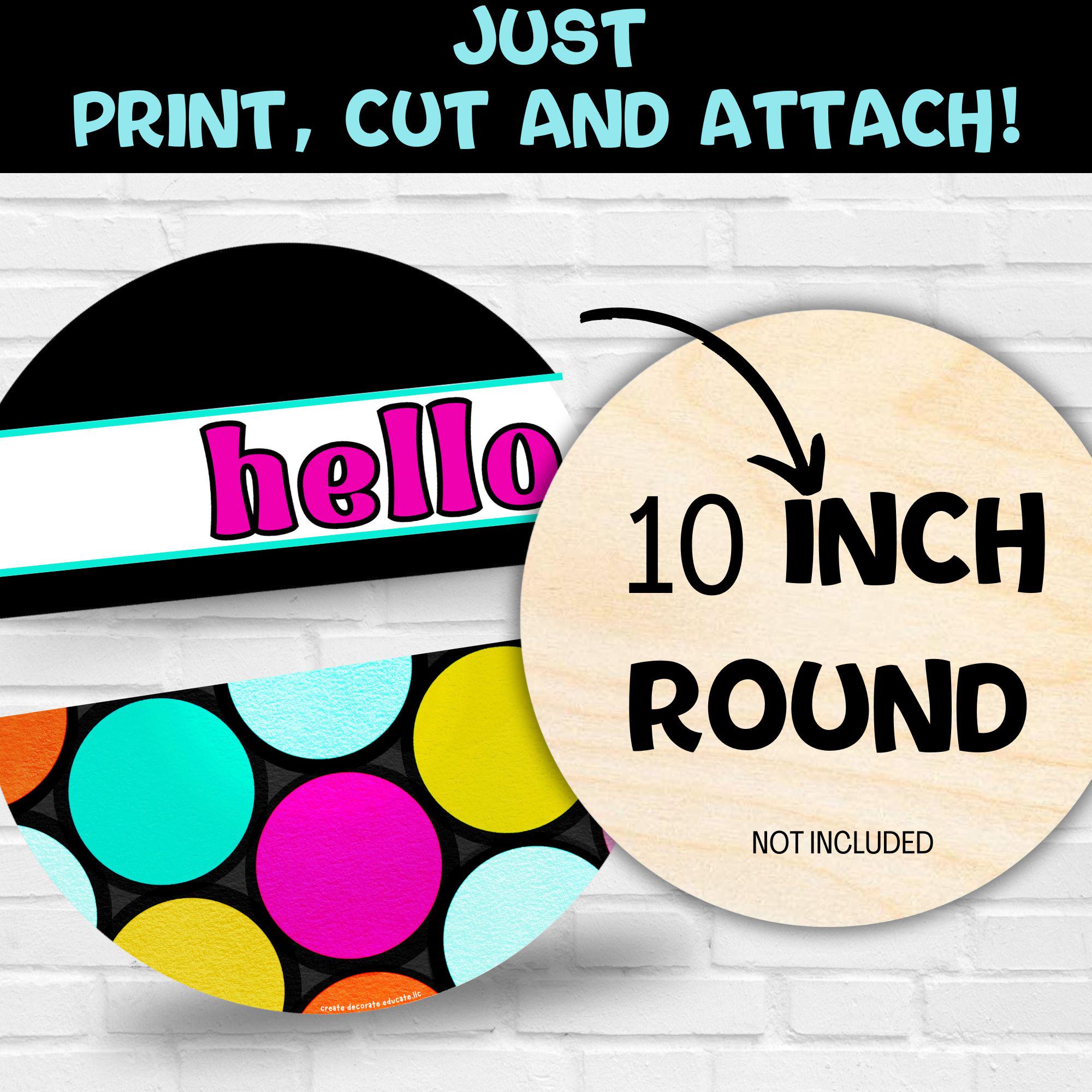 Teacher Name Sign for Door | Customizable | Editable Door Hanger for ...
