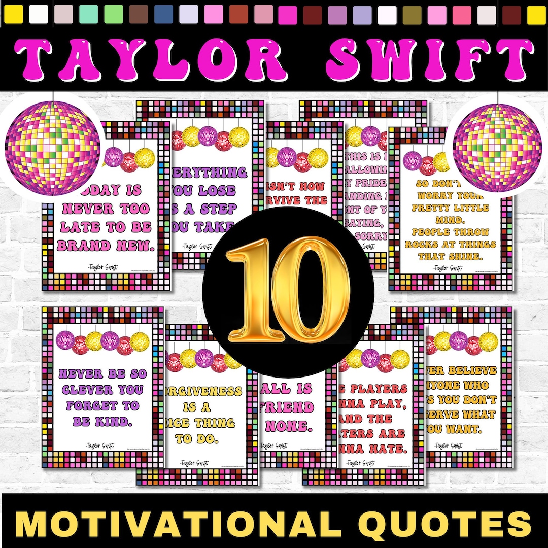 Inspiring Taylor Swift Quotes From Lyrics | Taylor Swift Motivational ...