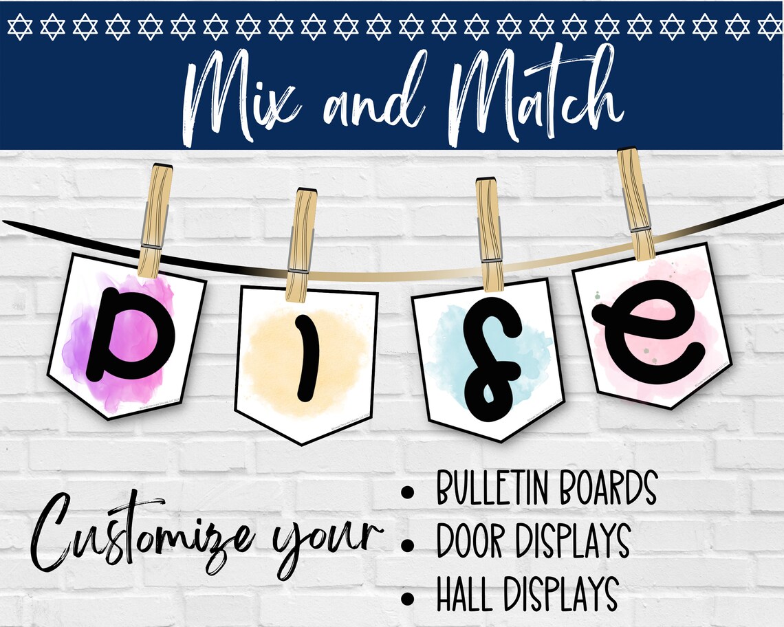 Hebrew Cursive Alphabet Posters | Jewish Classroom Decor | Aleph Bet ...