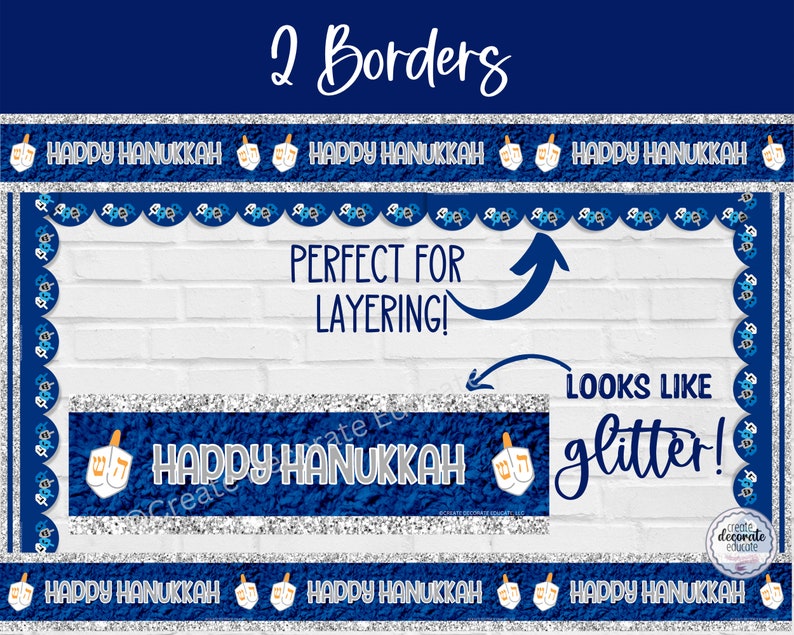 Hanukkah Bulletin Board | Jewish Holiday | Jewish Classroom Decor ...