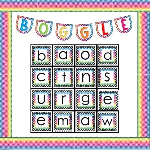 Interactive Bulletin Board | Printable Boggle | Boggle for Students ...