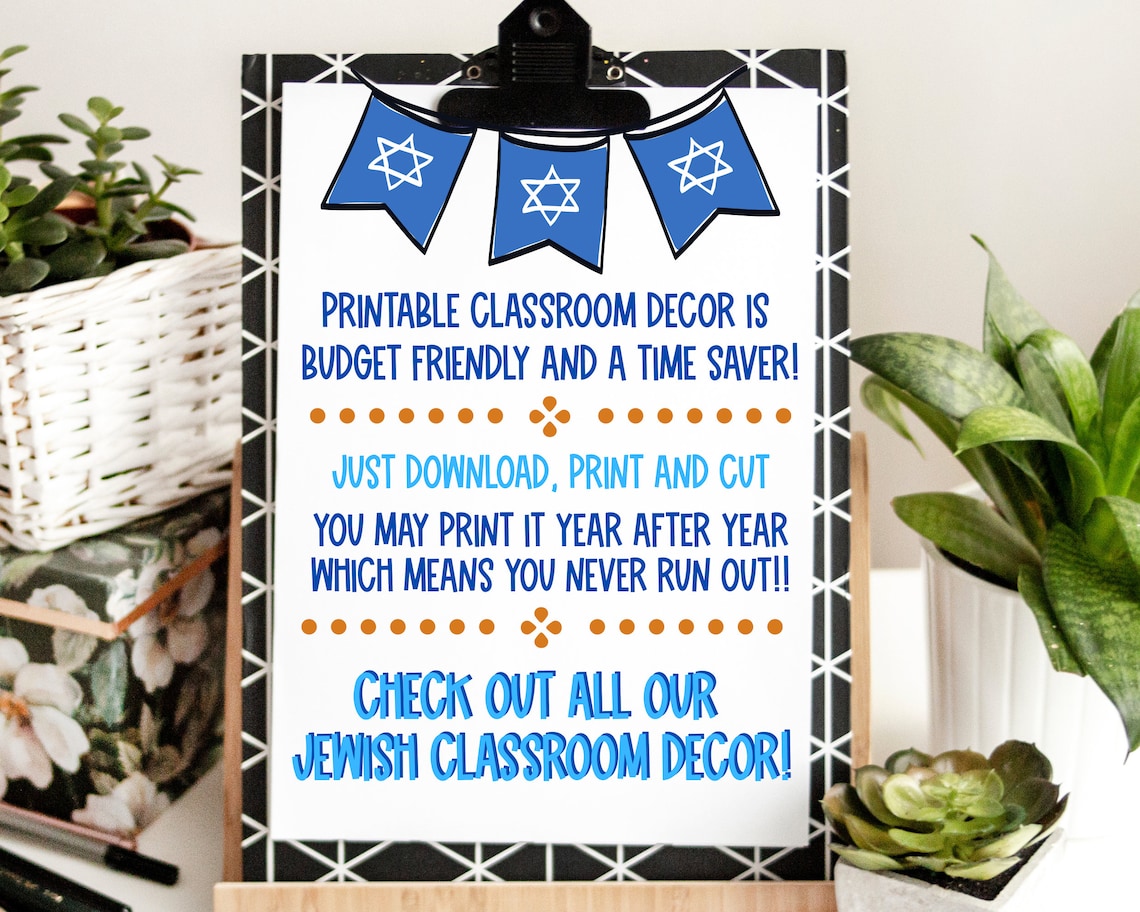 Hebrew Color Words | Jewish Classroom Posters | Hebrew School | Jewish ...