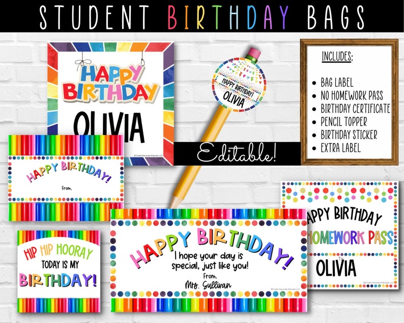 Classroom Birthday | Ideas for Classroom Set up | Student Birthday ...