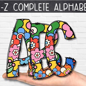 Bubble Letters the Alphabet | Bulletin Board Letters Printable ...