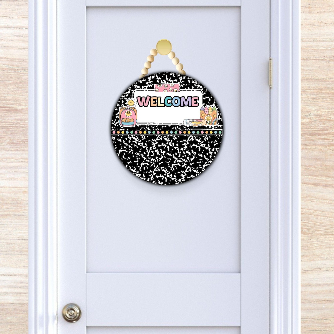 Composition Notebook Themed Welcome Back to School Name Signs for ...