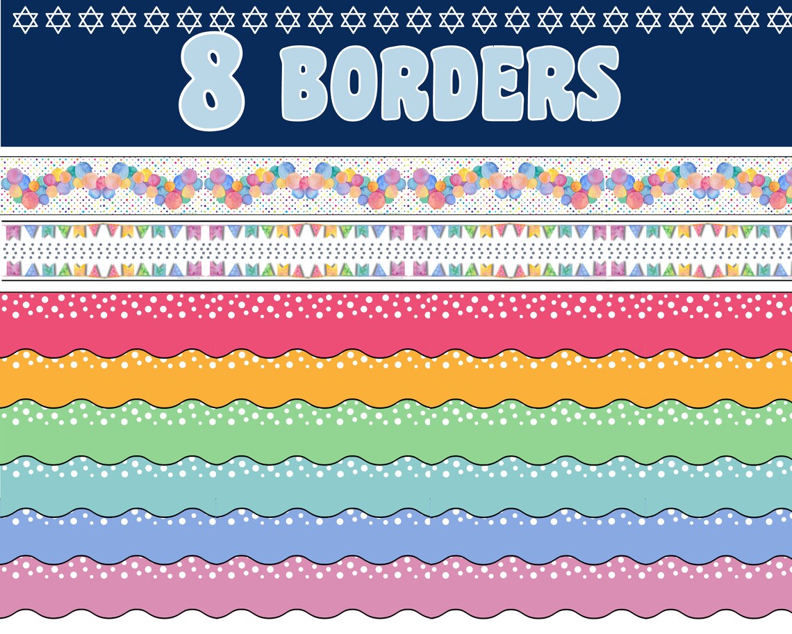 Jewish Classroom Decor | Judaica Wall Art | Bulletin Board | Jewish ...