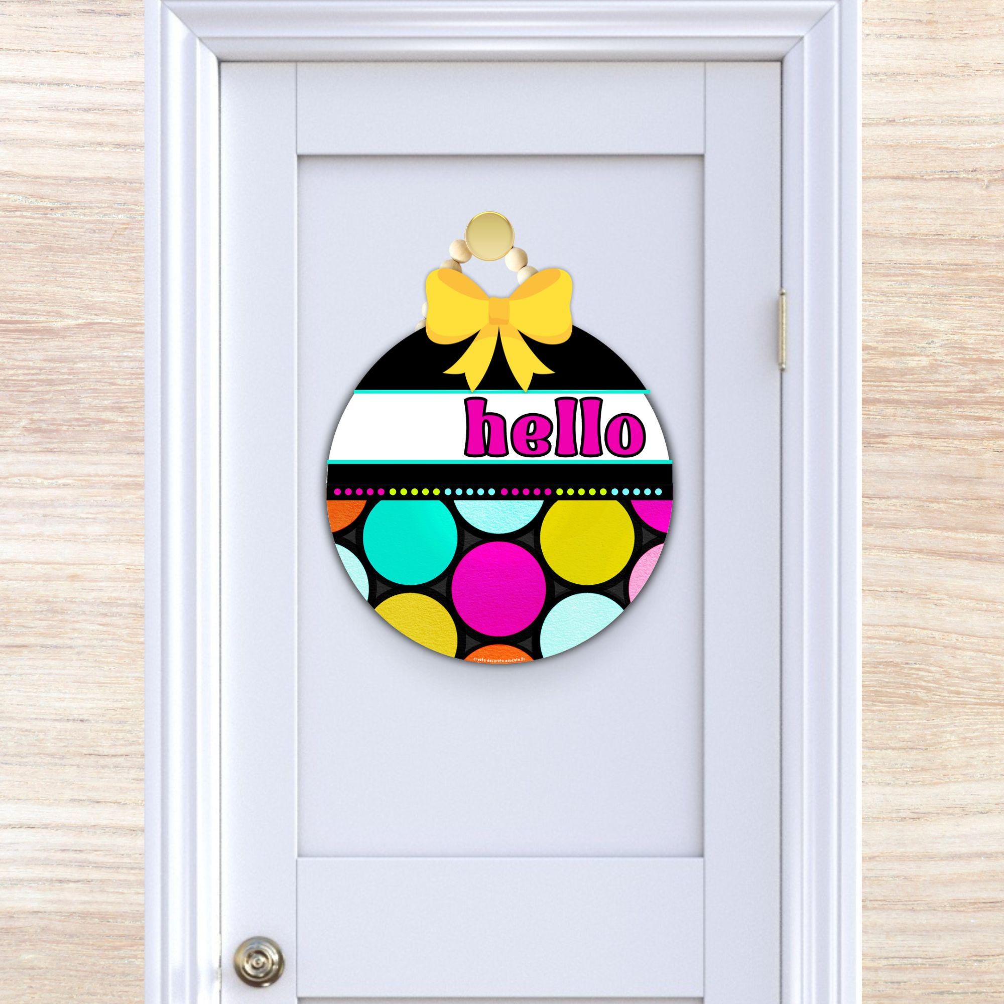 Teacher Name Sign for Door | Customizable | Editable Door Hanger for ...