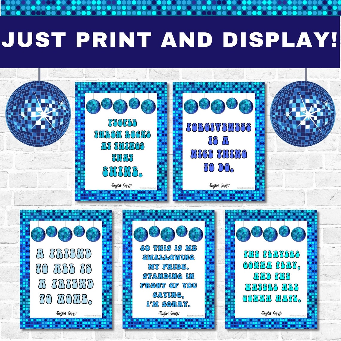 Taylor Swift Motivational Posters | Inspiring Taylor Swift Quotes From ...