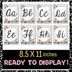 Printable Alphabet Letters in Cursive | A-Z | Composition Notebook ...