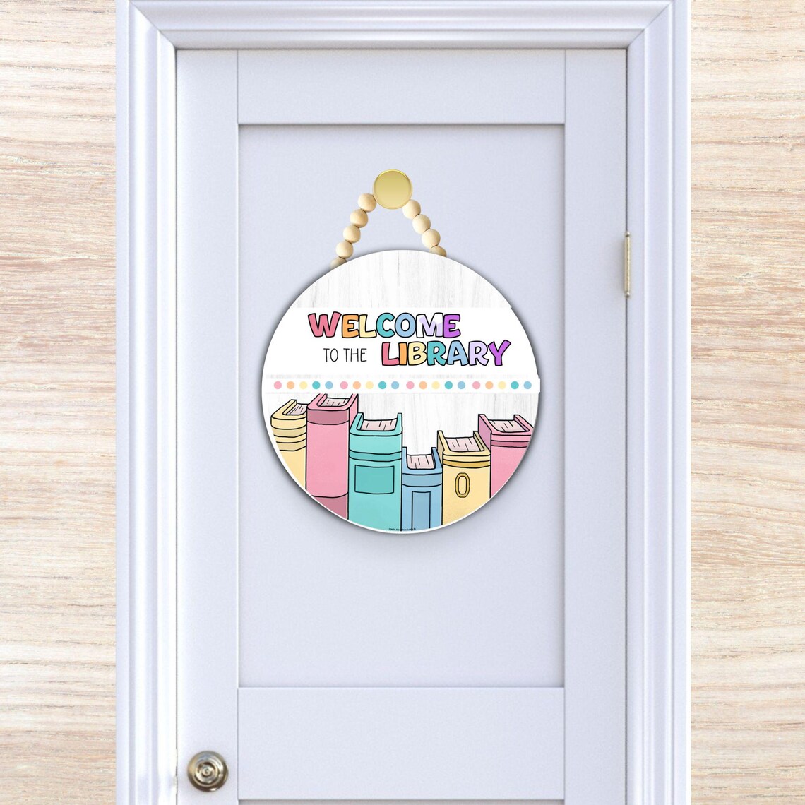 Library Door Teacher Name Sign | Editable Librarian Sign-welcome to the ...