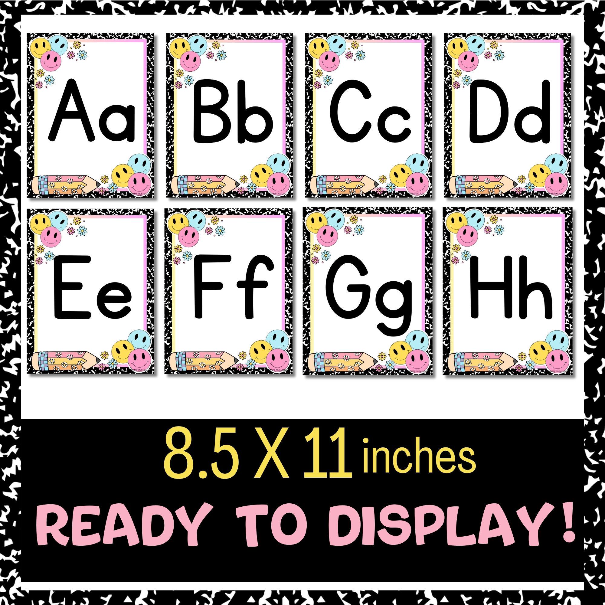 Printable Alphabet Letters ABC Posters | Bulletin Boards | Composition ...