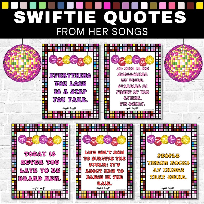 Inspiring Taylor Swift Quotes From Lyrics | Taylor Swift Motivational ...