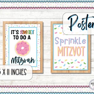 Mitzvah Mitzvot Bulletin Board | Jewish Classroom Decor | Hebrew School ...