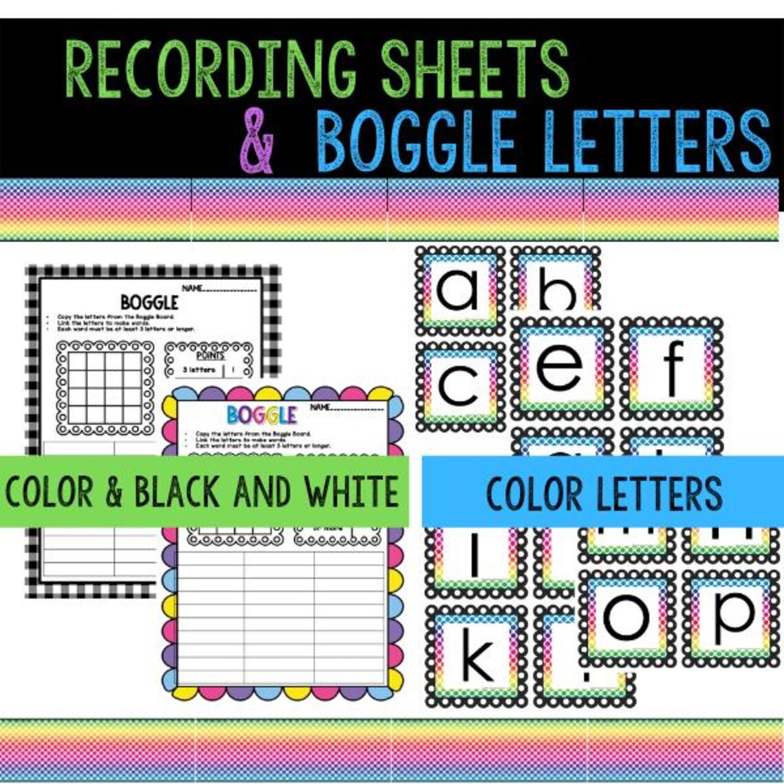Interactive Bulletin Board | Printable Boggle | Boggle for Students ...