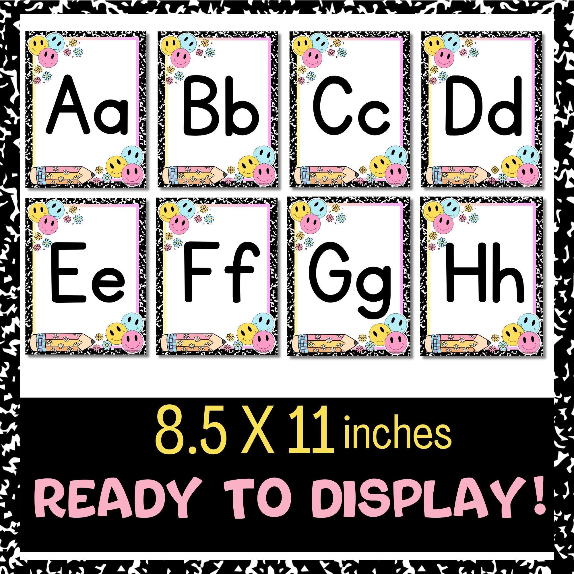 Printable Alphabet Letters for Bulletin Boards | Script | Cursive | A-Z ...