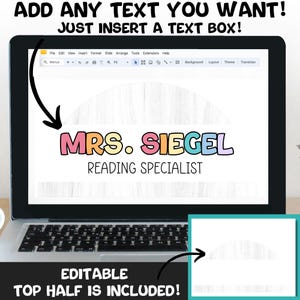 Library Door Teacher Name Sign | Editable Librarian Sign-welcome to the ...