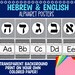 Hebrew Cursive Alphabet Posters | Jewish Classroom Decor | Aleph Bet ...