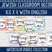 Hebrew Color Words | Jewish Classroom Posters | Hebrew School | Jewish ...