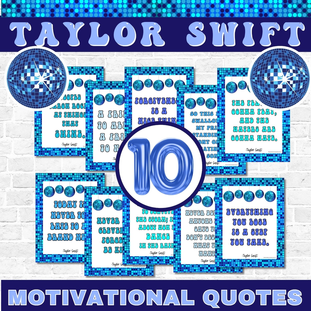Taylor Swift Motivational Posters | Inspiring Taylor Swift Quotes From ...