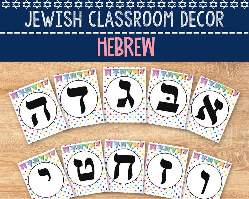 Hebrew Alphabet Posters | Jewish Classroom Decor | Aleph Bet ...
