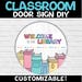 Library Door Teacher Name Sign | Editable Librarian Sign-welcome to the ...