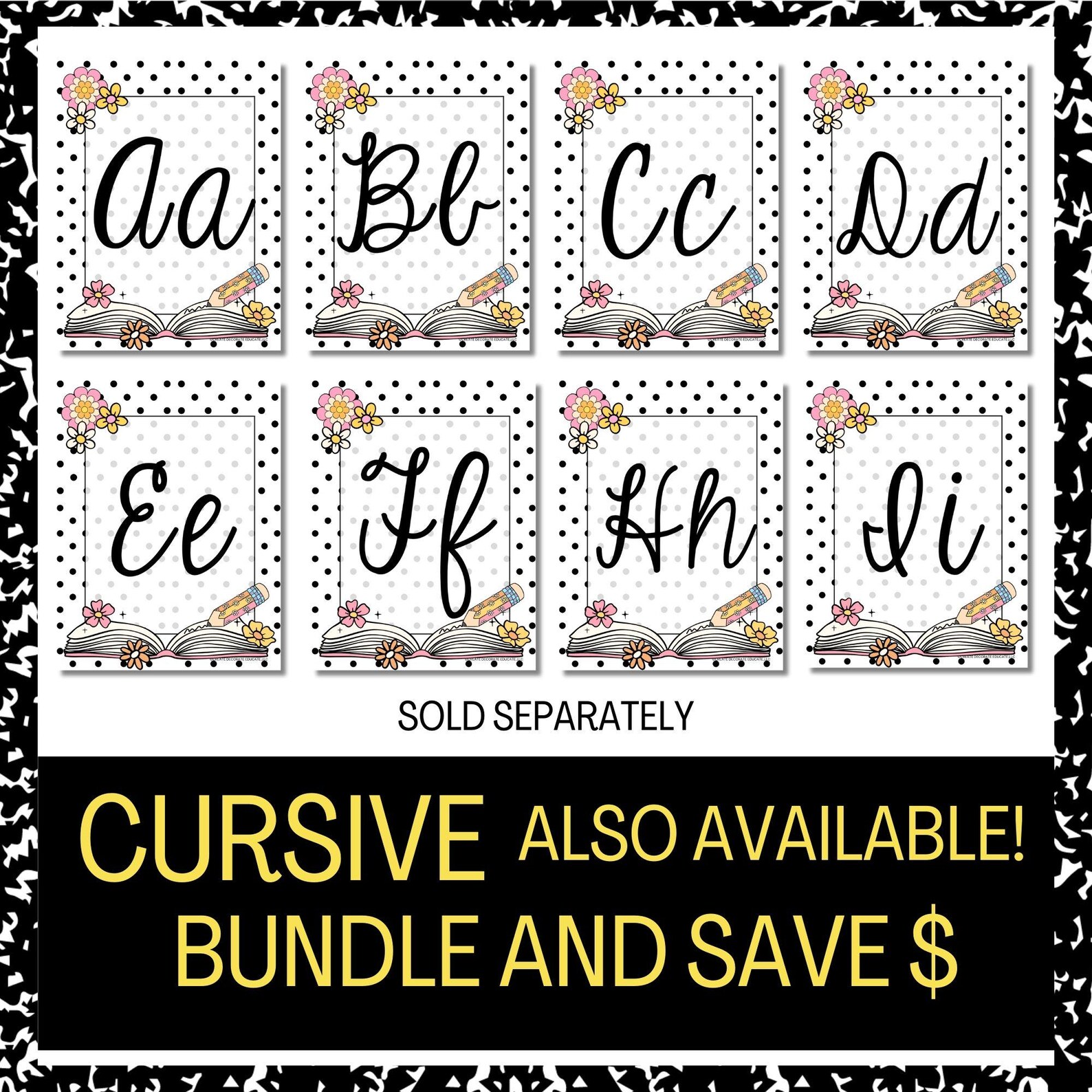 Printable Alphabet Letters ABC Posters | Bulletin Boards | Composition ...