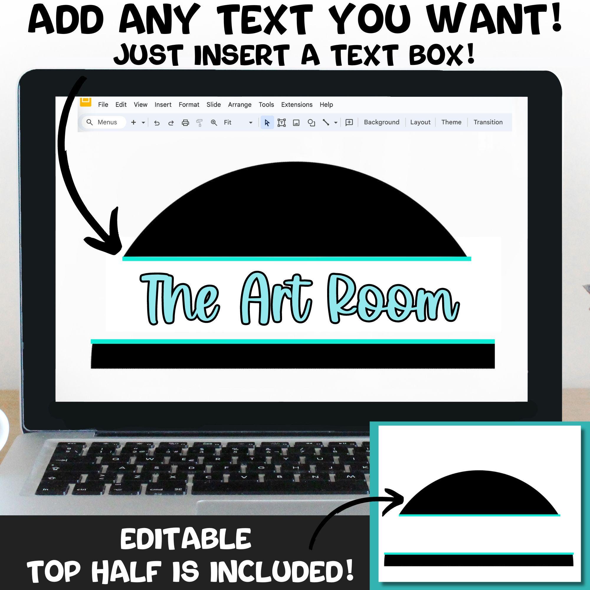 Teacher Name Sign for Door | Customizable | Editable Door Hanger for ...