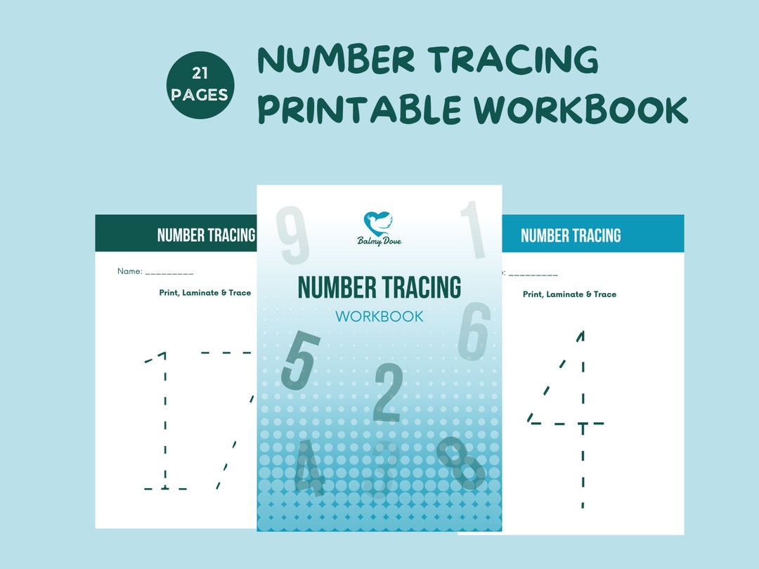 Printable Kids Tracing Word Book: Counting From 1 to 20 Handwriting ...