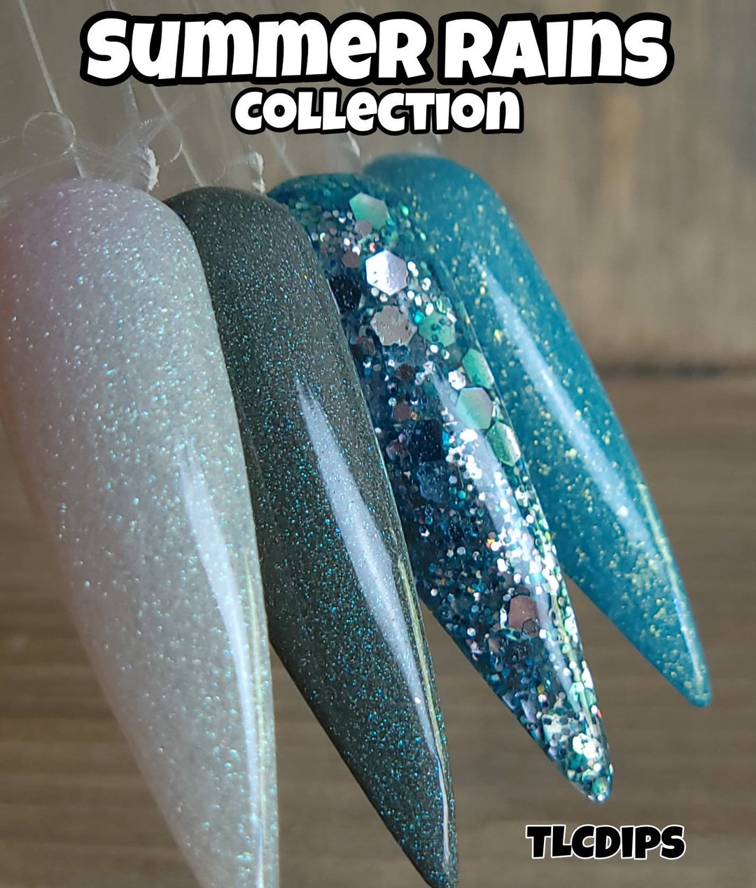 Summer Rains Coll. Dip Powder Acrylic Powder Diy Mani - Etsy