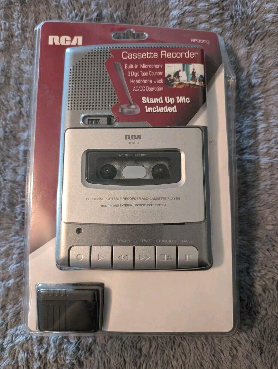 NIP Vintage RCA Cassette Recorder #RP3503 Stand up Mic Included 1980s ...