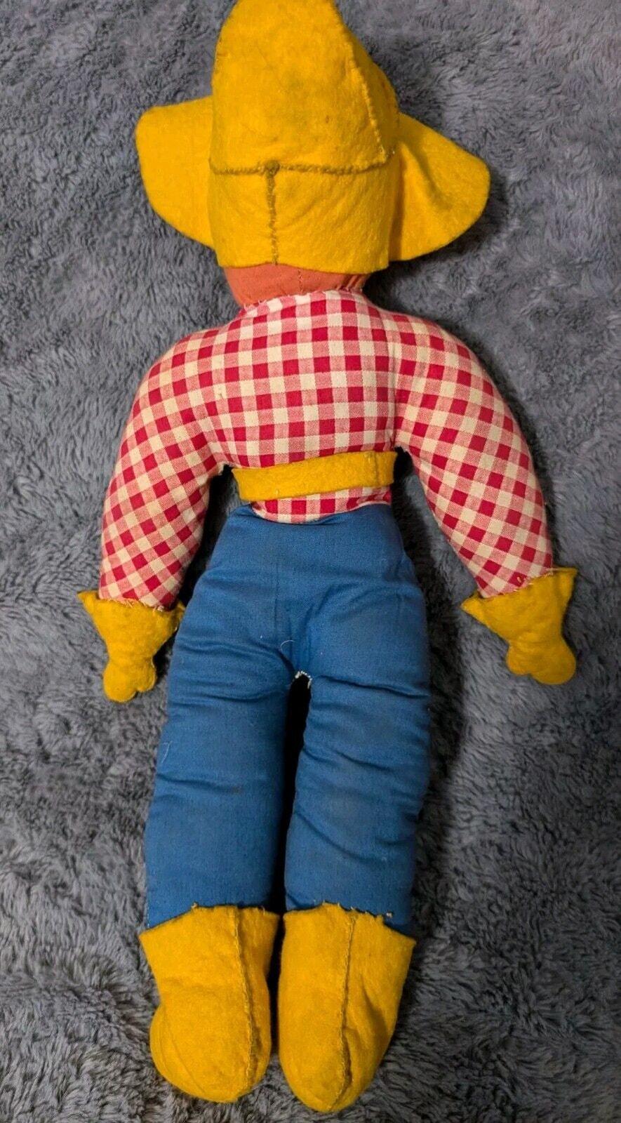 Vintage 17 Inches Howdy Doody Cloth Doll Plush Plastic Face 1950s Felt ...