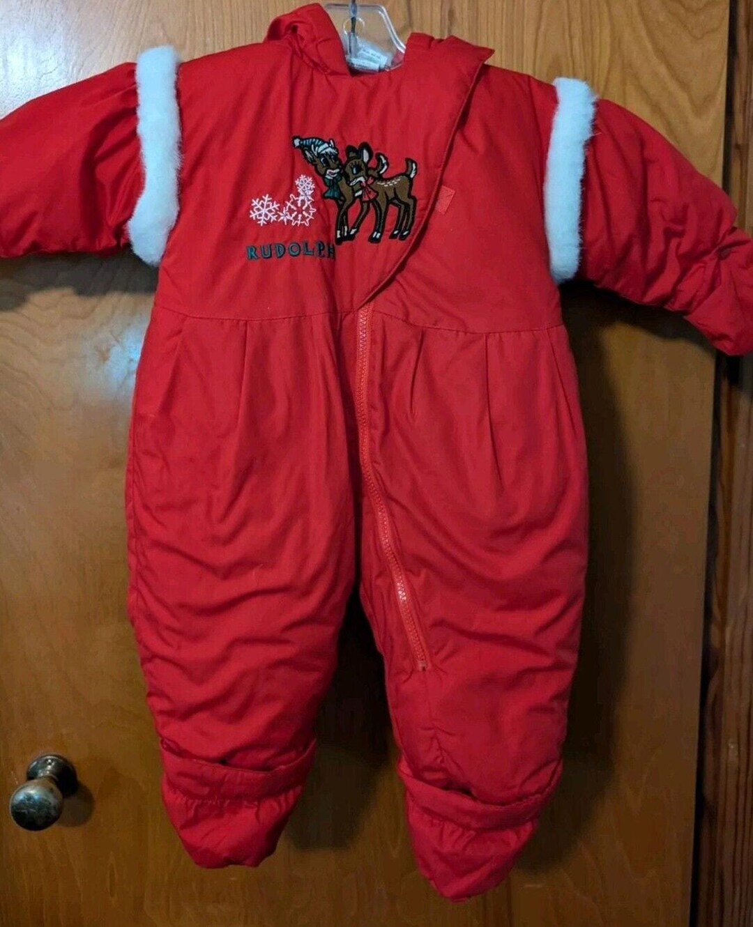 Vintage Rudolph Red Nosed Reindeer Snowsuit Red Size 18M Toddler EUC ...