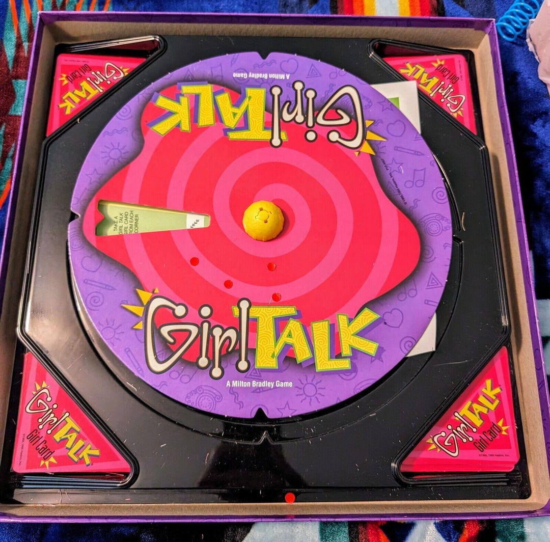 Vintage Girl Talk Board Game 1995 Cards Retro Teens Milton Bradley - Etsy
