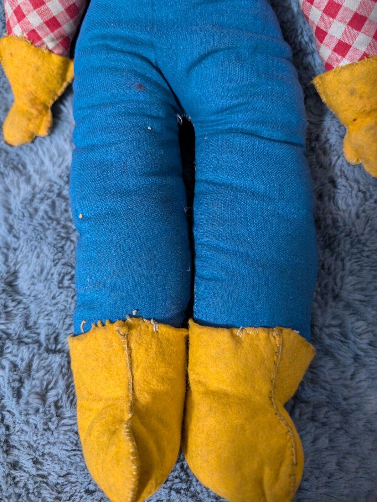Vintage 17 Inches Howdy Doody Cloth Doll Plush Plastic Face 1950s Felt ...