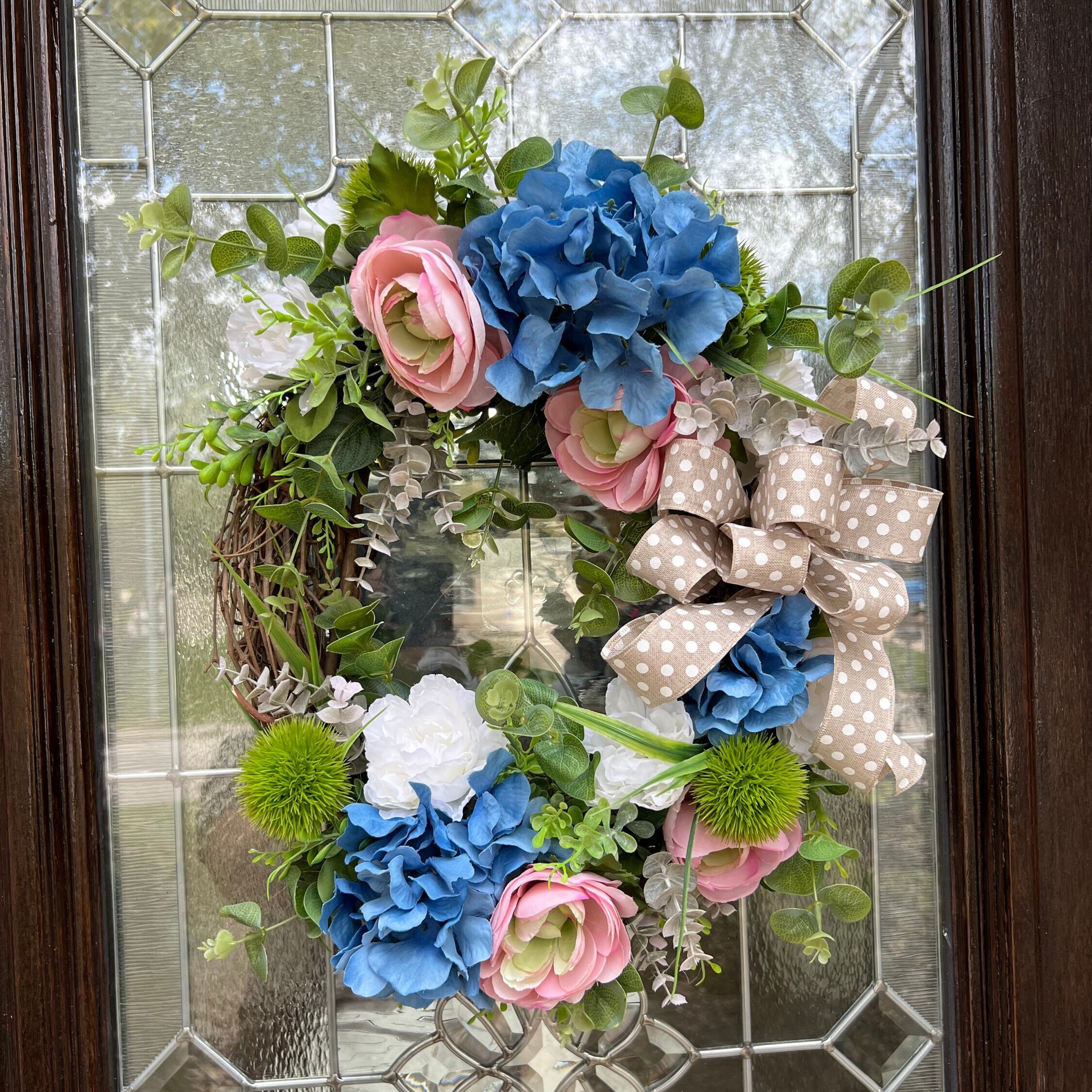 Single or Double Door Spring Wreaths, Twin Door Wreaths, Double Door ...