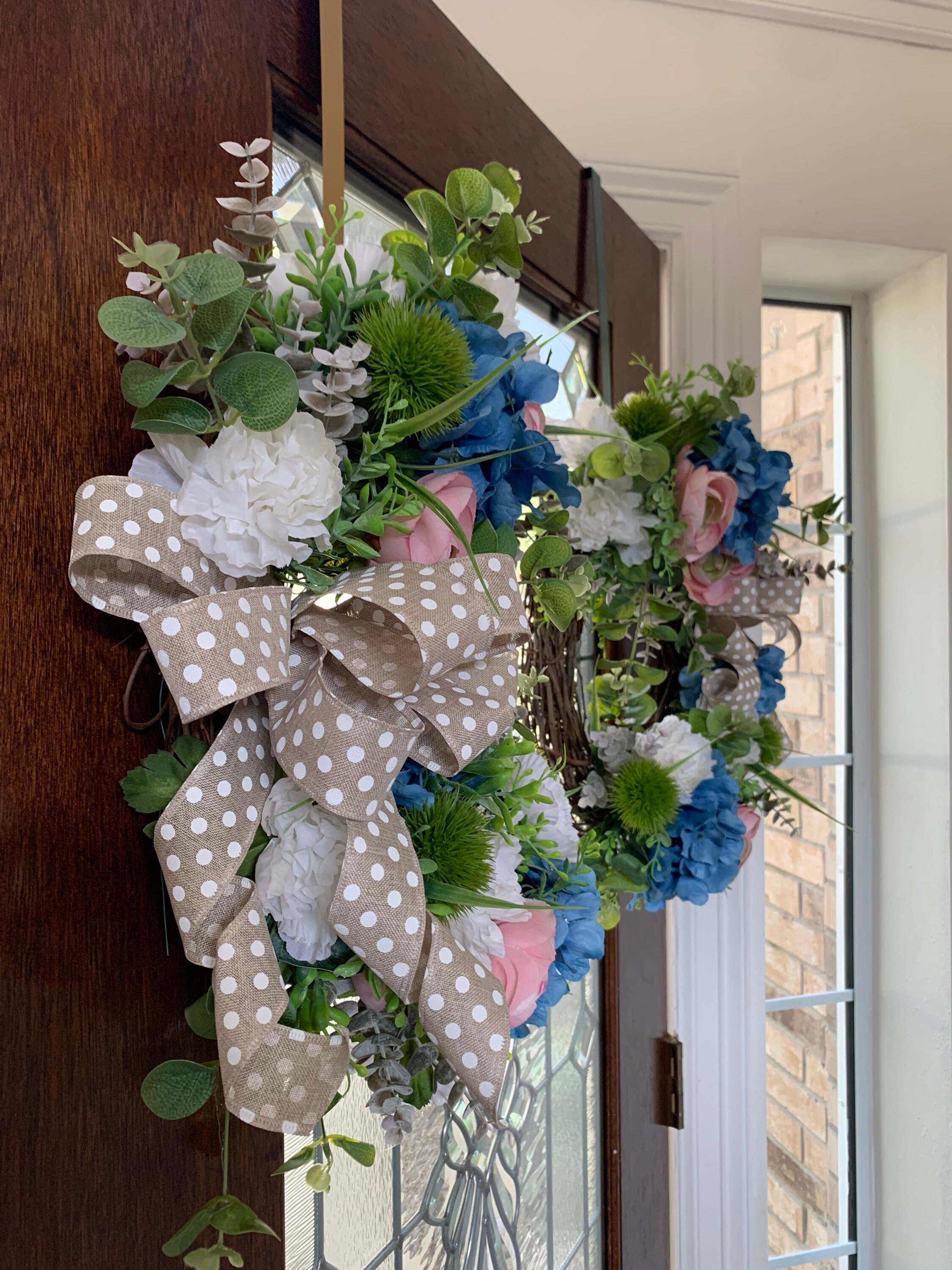 Single or Double Door Spring Wreaths, Twin Door Wreaths, Double Door ...