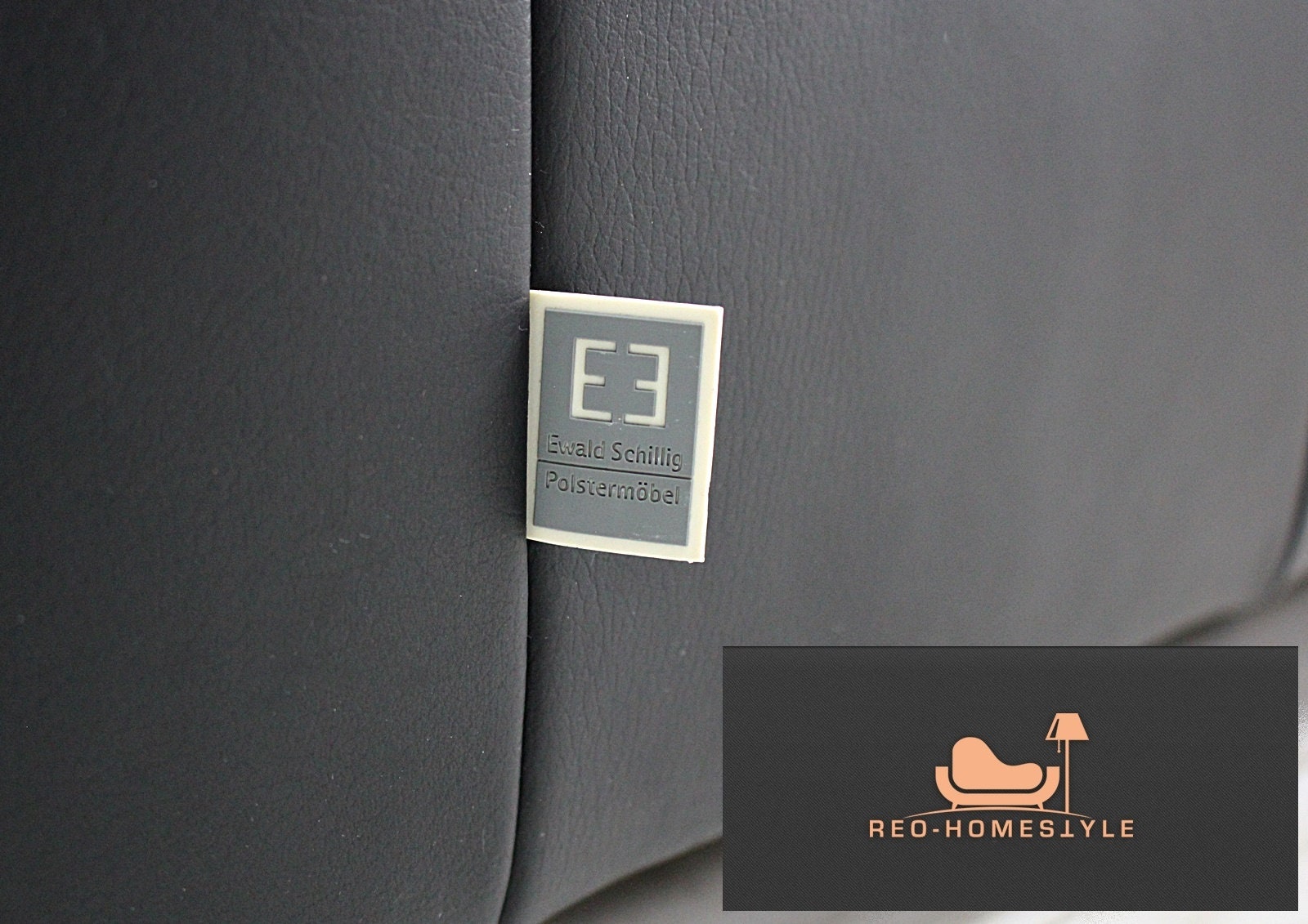 Ewald Schillig Designer Sofa Black Three-seater Leather Couch - Etsy