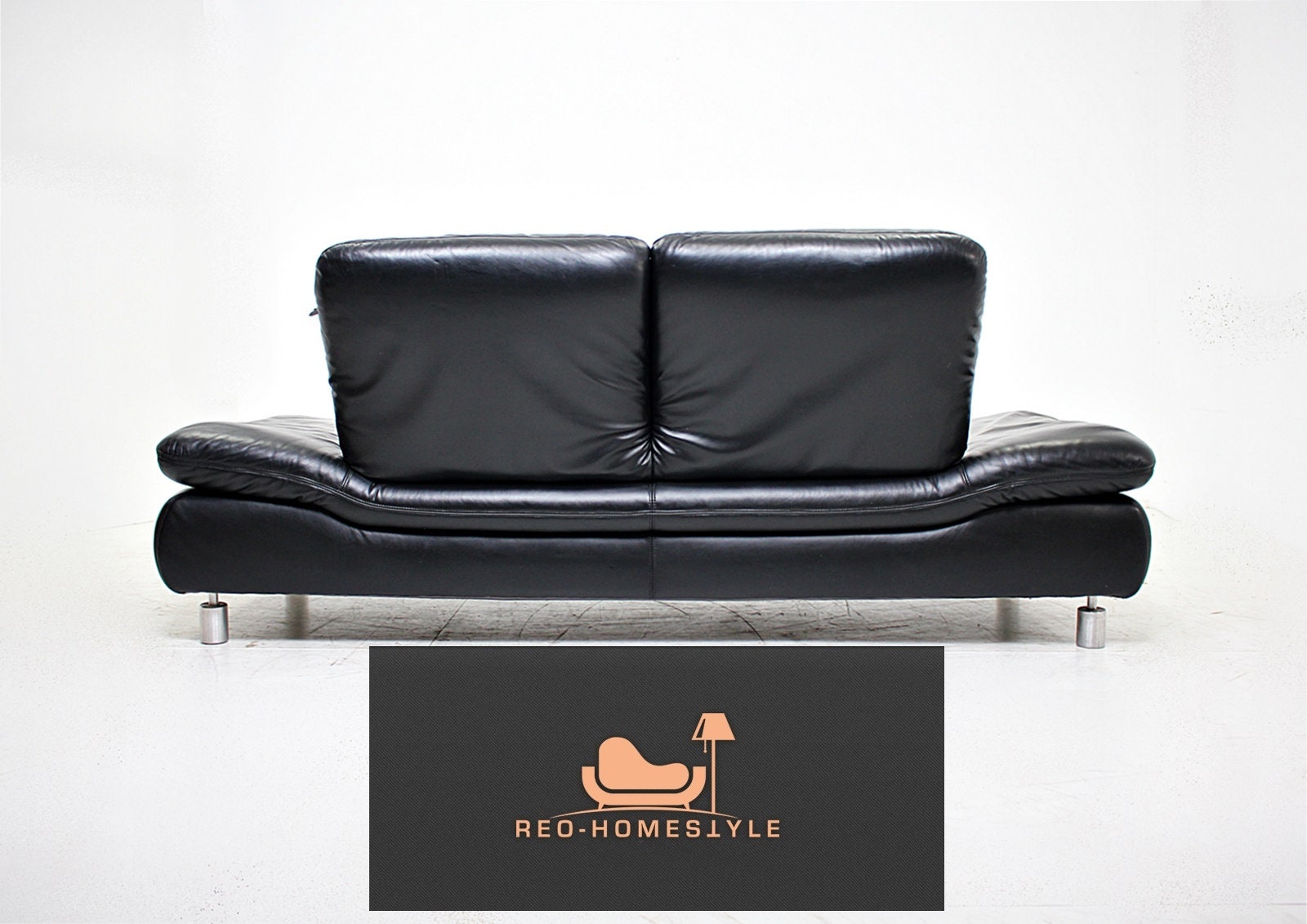 Koinor Rivoli Dreisitzer Sofa Leder Schwarz Couch Wohnen Funktion ...