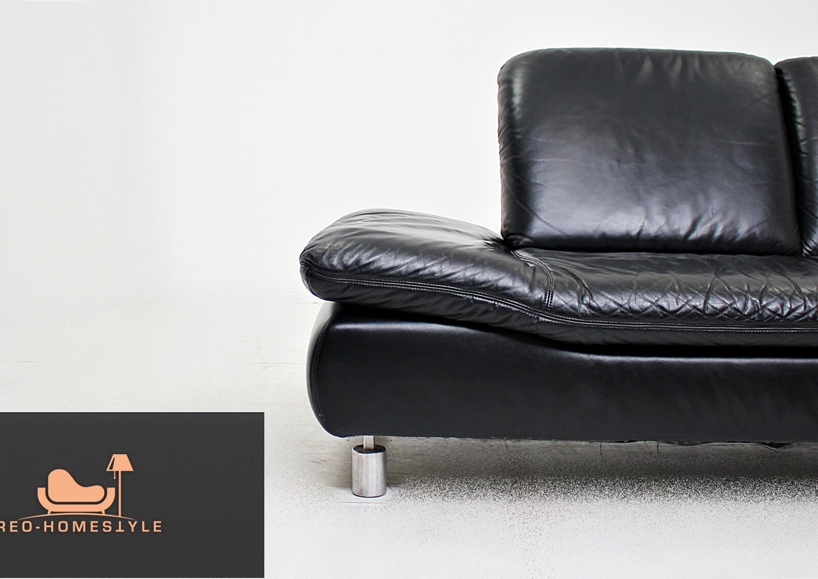 Koinor Rivoli Dreisitzer Sofa Leder Schwarz Couch Wohnen Funktion ...