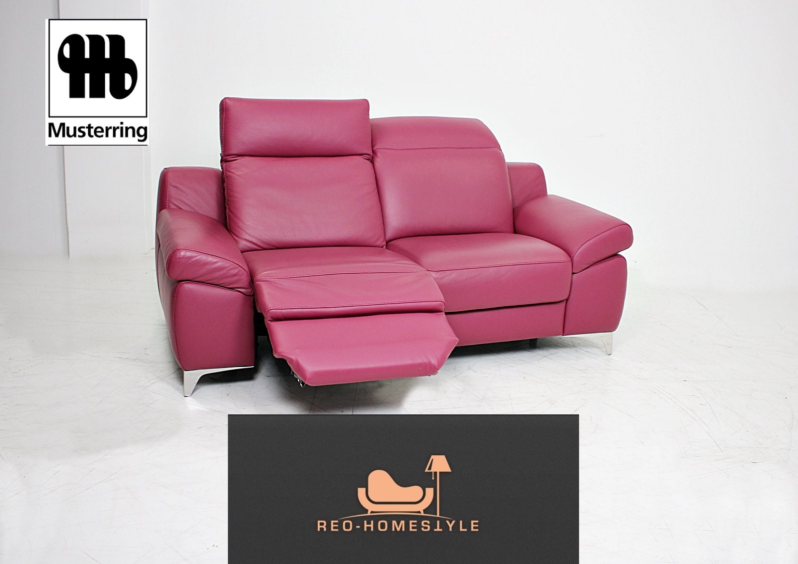 Pattern Ring Designer Sofa Two-seater Magenta Leather Electric - Etsy