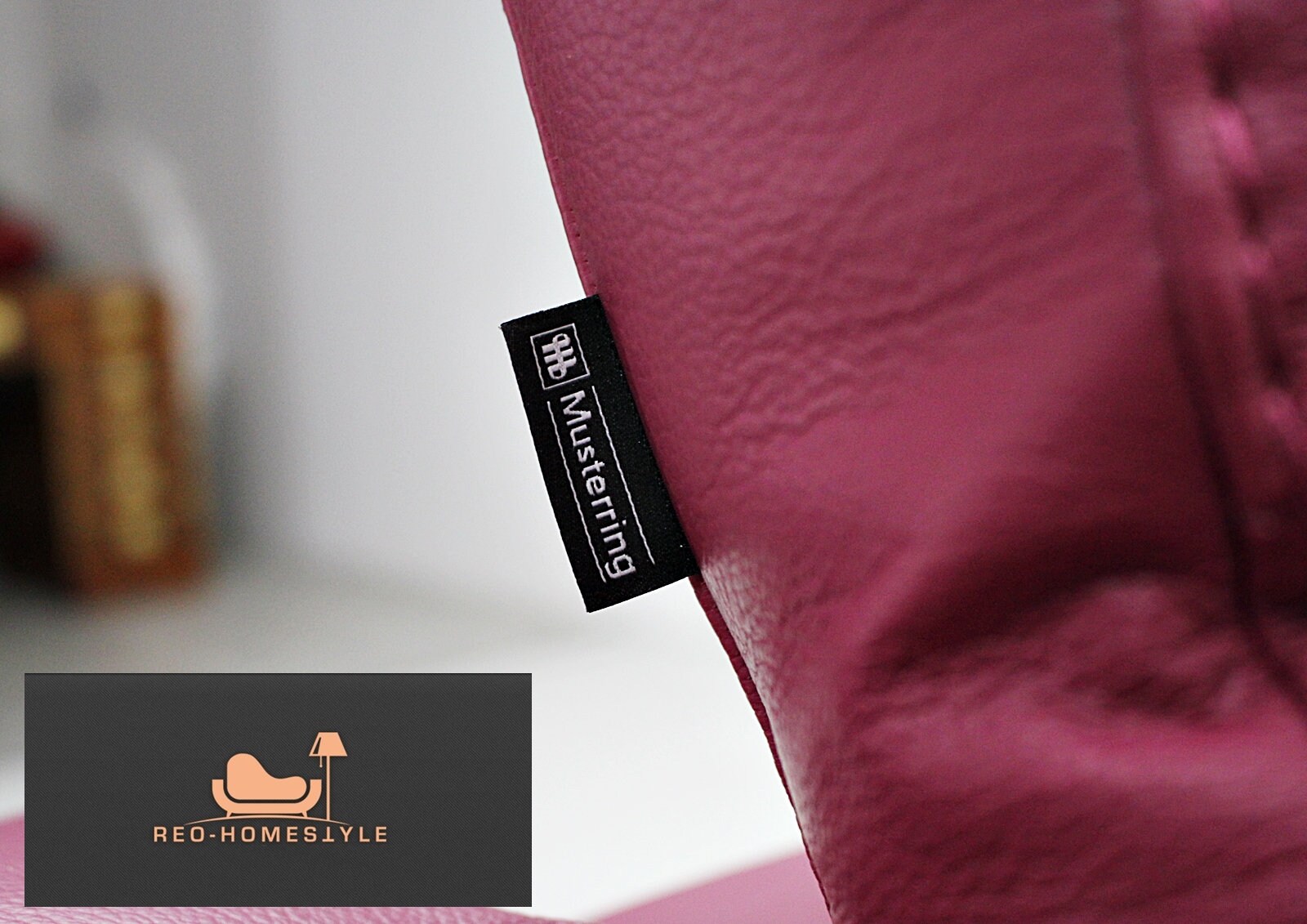 Pattern Ring Designer Sofa Two-seater Magenta Leather Electric - Etsy