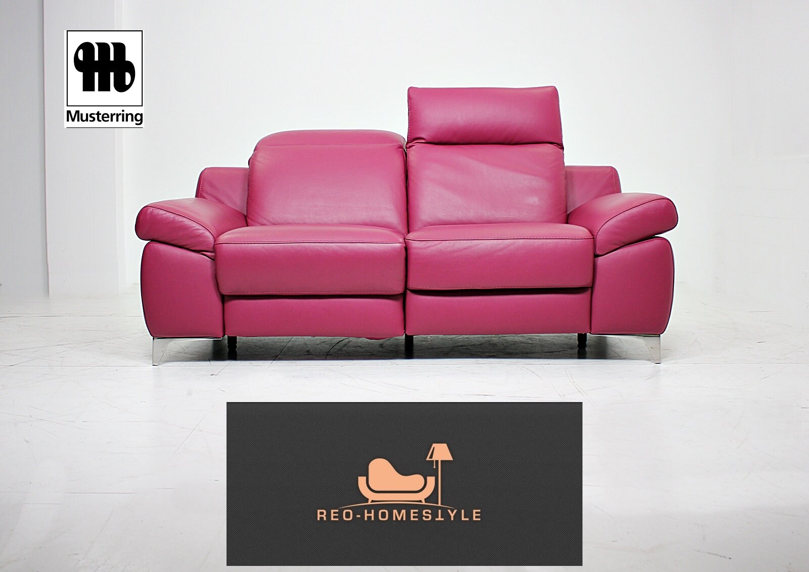 Pattern Ring Designer Sofa Two-seater Magenta Leather Electric - Etsy
