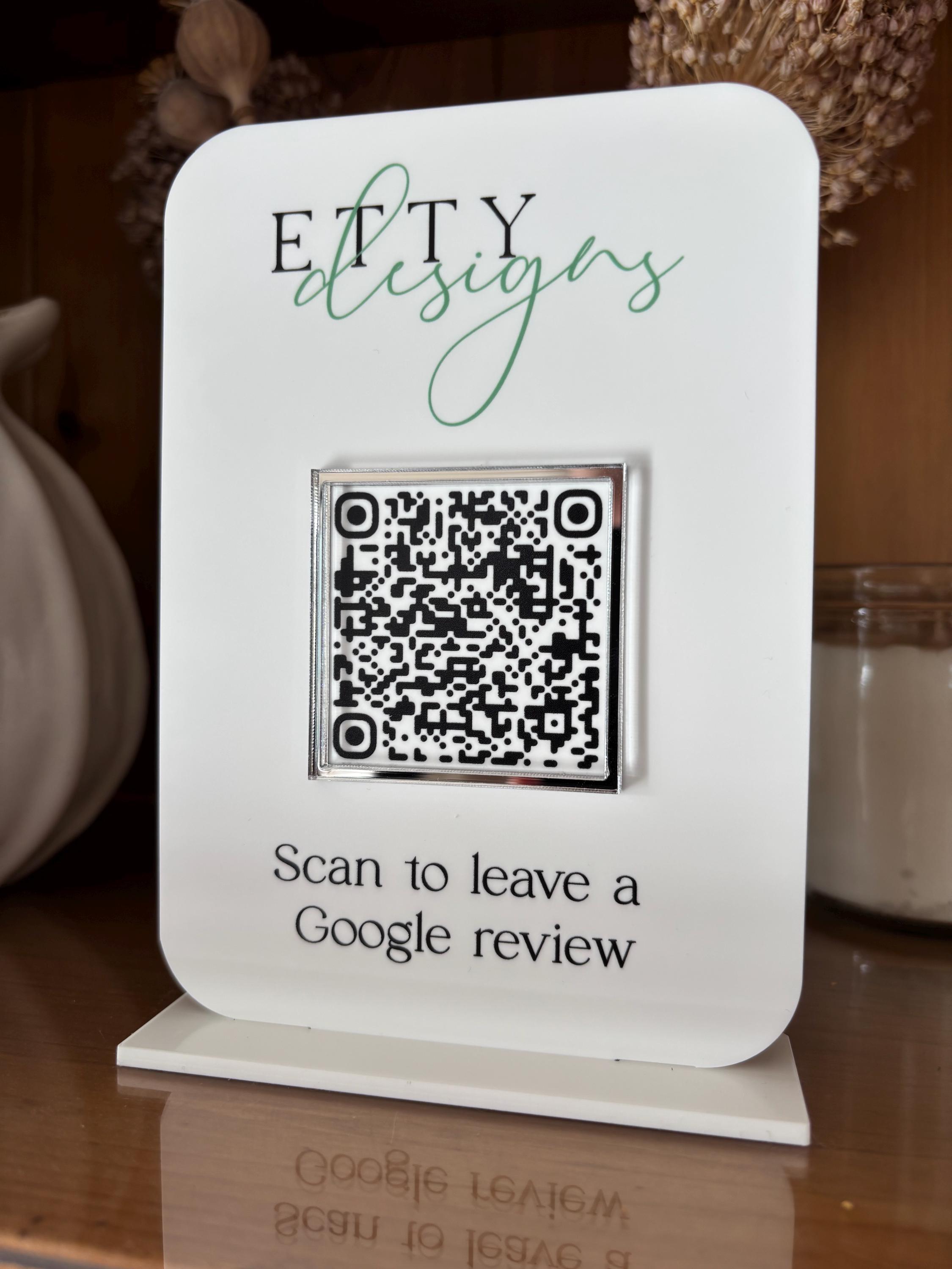 Google Review Sign, A6 Acrylic Review Plaque, Rate Us on Google, UV ...
