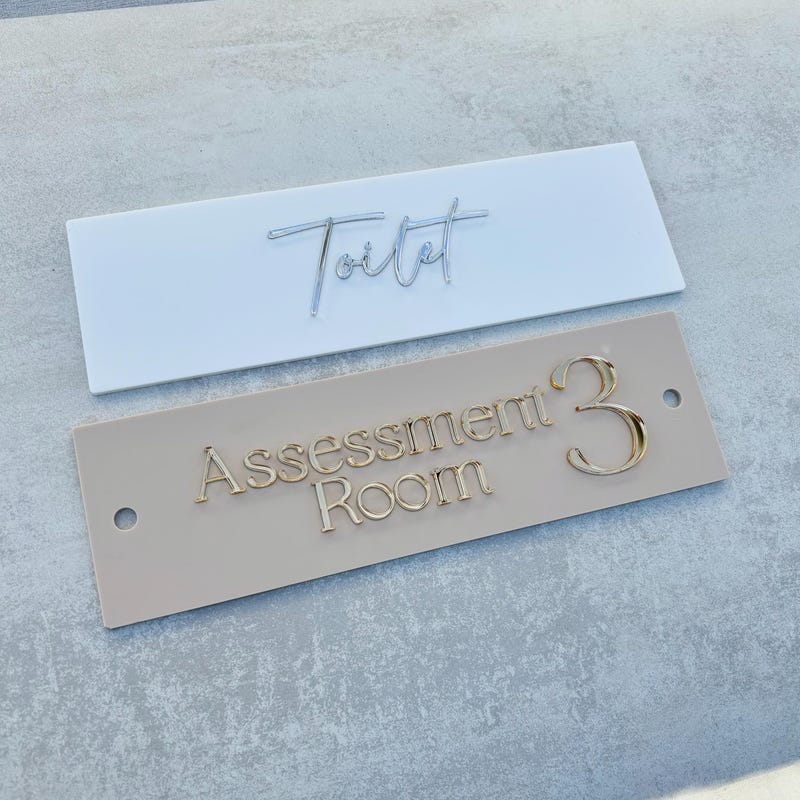 3 Mm Acrylic Name Signs - Etsy