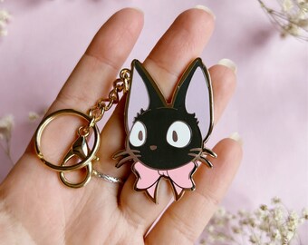 Kiki's Delivery Service Inspired Keychain Ghibli Kiki Jiji - Etsy